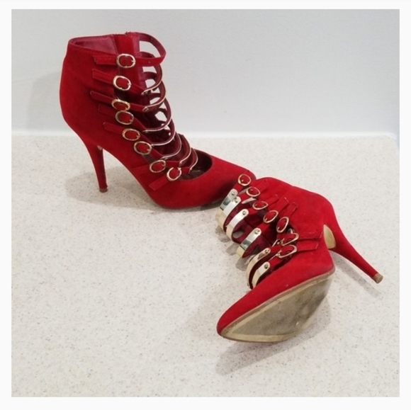 Annie Michelle | Shoes | Annie Michelle Womens Red Heels | Poshmark